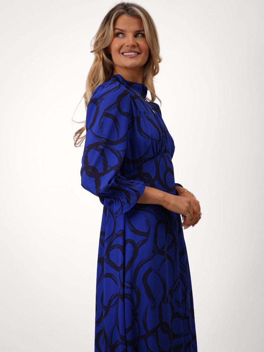 Kate & Pippa Simona Midi Dress Royal Blue/Navy – L's Boutique Magherafelt